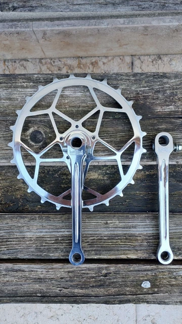 MAGISTRONI TRACK CRANKSET Pista Nos Humber No Colnago Campagnolo Shamal ...