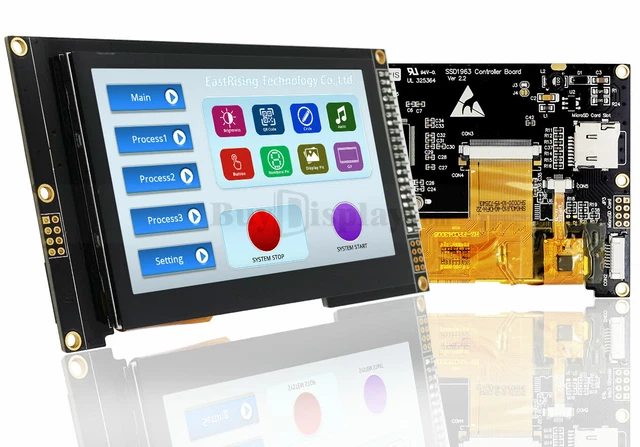 CAPACITIVE TOUCH SCREEN 4.3" inch 800x480 TFT LCD Display Module w ...