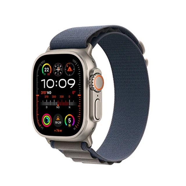 APPLE WATCH ULTRA 2 GPS + Cellular 49mm Titanium Case with Blue Alpine ...