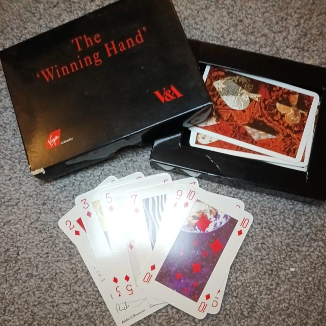 VINTAGE VIRGIN ATLANTIC upper class playing cards the winning hand rare ...