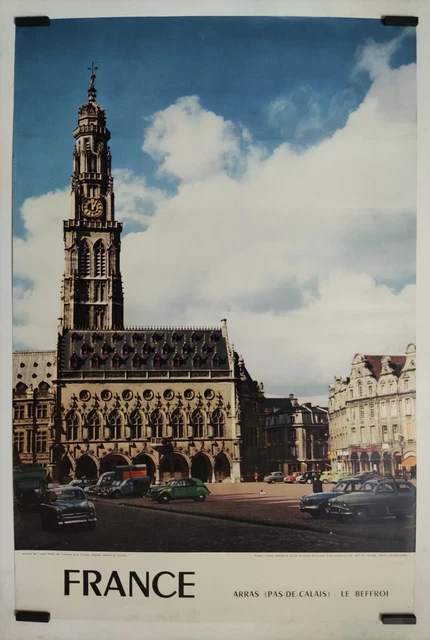 VIGUIER ARRAS : LE Beffroi 1958 Posters Affiche Originale Pas de Calais Tourisme EUR 200,00 ...