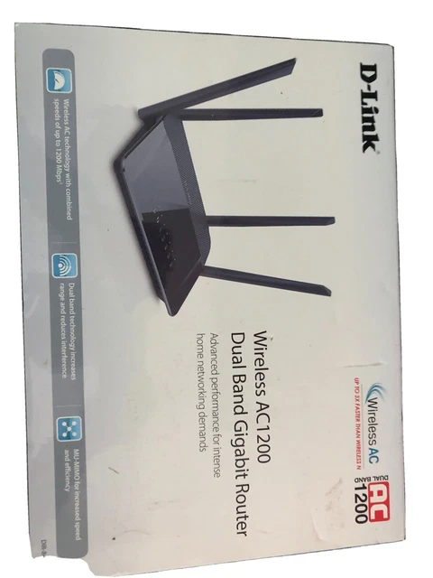 D-LINK DSL-3782 MODEM ROUTER WIRELESS VDSL/ADSL1200 Mbps Dual-Band ...
