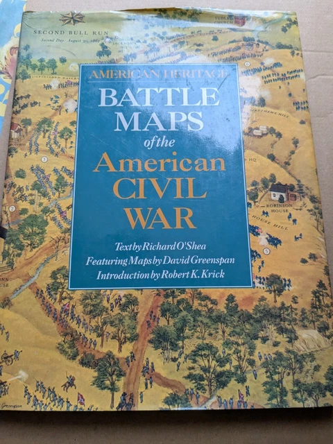 BATTLE MAPS OF the American Civil War (Military .y Greenspan, Hard B ...