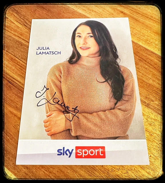 NEU * AUTOGRAMMKARTE von Julia Lamatsch * Sky Sport * 👋 BRAND NEU 2024 ...