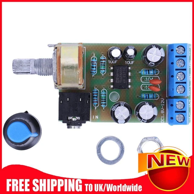 TDA2822M 2.0 CHANNEL Audio Amplifier Board Module DC1.8-12V for ...