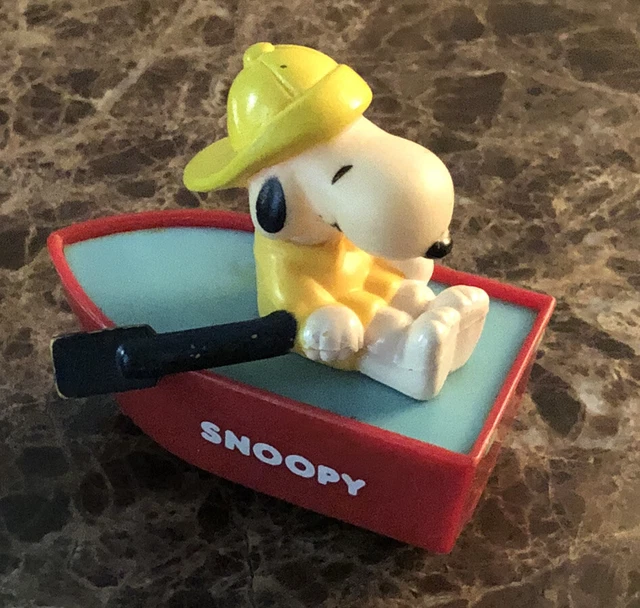 VINTAGE 1958 AVIVA SNOOPY In Row Boat Motorized Toy United Feature Syndicate £14.15 - PicClick UK