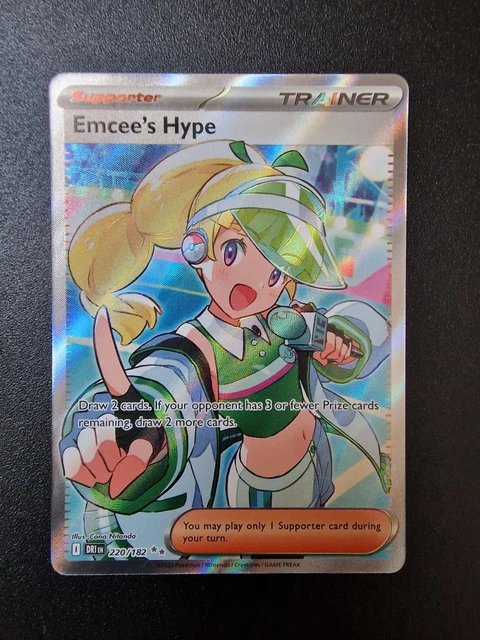 POKÉMON TCG EMCEE'S Hype Destined Rivals Full Art 220/182 Trainer Card ...