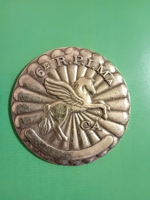 INSIGNE PLAQUE BRONZE. 6 RPIMA infanterie Marine Parachutiste . Para ...