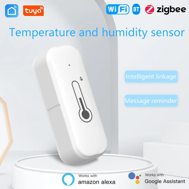 WIFI SMART TEMPERATURE and Humidity Sensor Monitor APP Control Smart ...