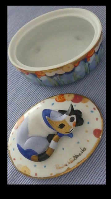 GOEBEL ROSINA WACHTMEISTER ovale Dose mit Deckel / Porzellan - sehr selten !! EUR 49,00 ...
