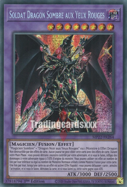YU-GI-OH! SOLDAT DRAGON Sombre aux Yeux Rouges : PSE MP22-FR264 EUR 49 ...