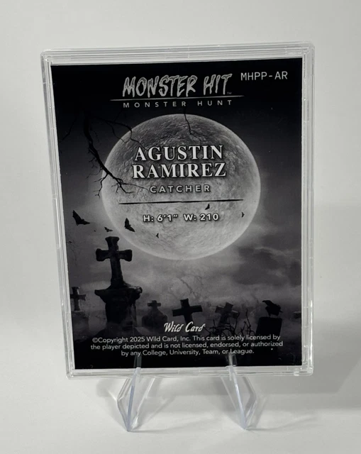2024 WILD CARD Agustin Ramirez 1/1 Haunted Monster Hit Pumpkin MHPP-AR ...