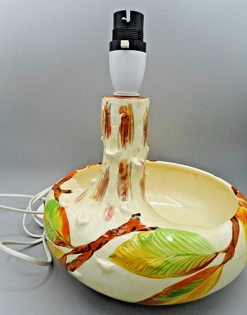 ART DECO CLARICE CLIFF STYLE WAITE & SON LTD. LAMP BASE - REG. DESIGN ...
