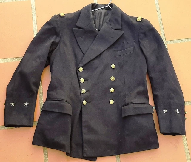 VESTE CONTRE AMIRAL 1940-1944 Drap de laine Marine WWII ORIGINAL UNIFORME FRANCE EUR 299,99 ...