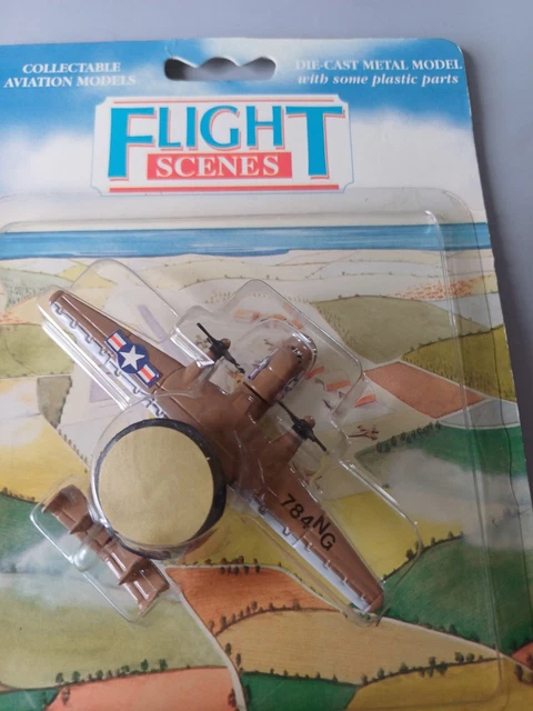 FLIGHT SCENES TOY Model Diecast Grumman E2 Hawkeye Radar Aircraft US ...