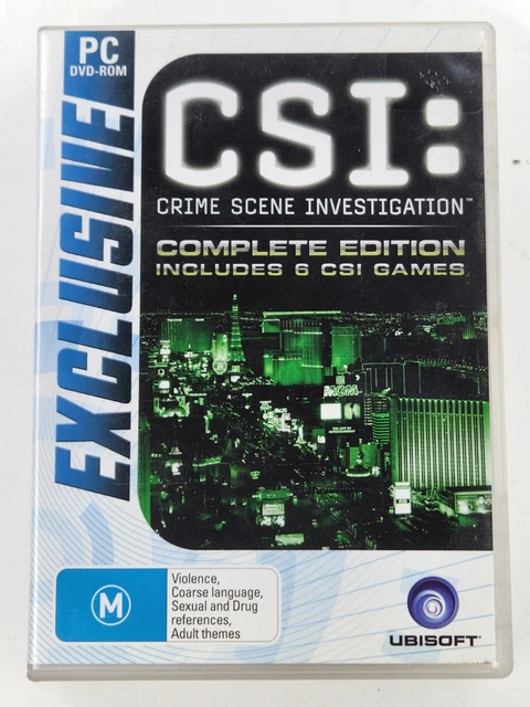 CSI CRIME SCENE Investigation PC Games Ubisoft Complete Edition X6 ...