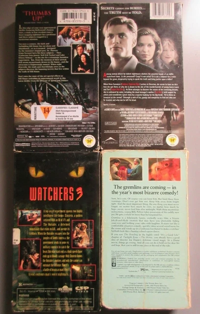 4 VHS TAPE Horror Night Scream The Haunting Watchers 3 Gremlins $22.49 ...