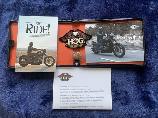 NEW HARLEY DAVIDSON Owners Group (HOG), COMPLETE Welcome Pack - Pin ...