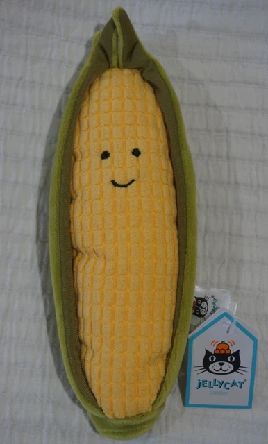 JELLYCAT VIVACIOUS VEGETABLE Sweetcorn - Soft Plush Toy £21.51 ...