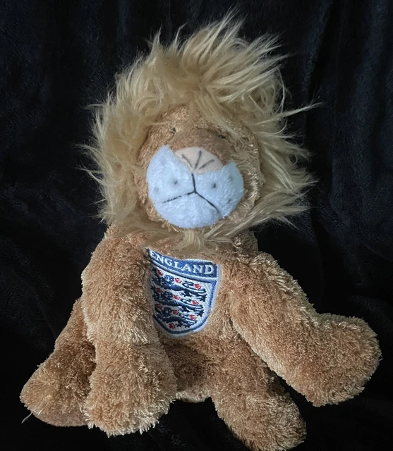 ENGLAND LION OFFICIAL Football Team Soft Toy Plush 3 Lions Badge The FA ...