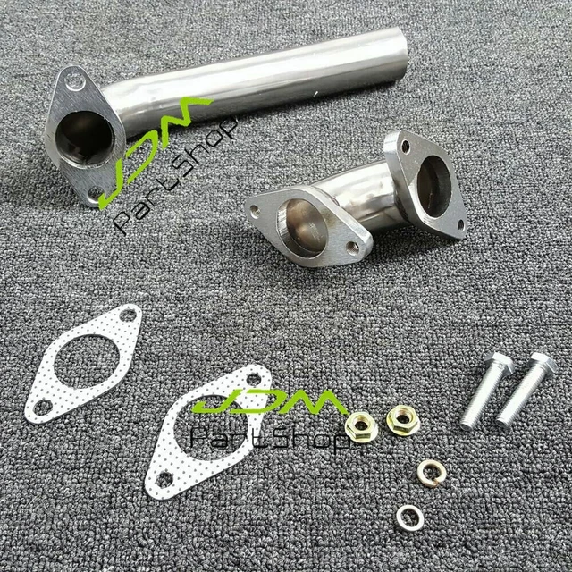 35MM/38MM EXTERNAL WASTEGATE Tube Outlet Dump Pipe+Elbow Adaptor ...