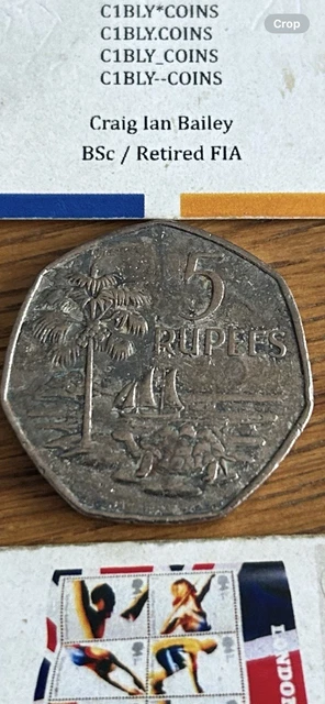 OLD STYLE LARGE 1972 5 Rupees Coin Circulated Condition £2.00 - PicClick UK