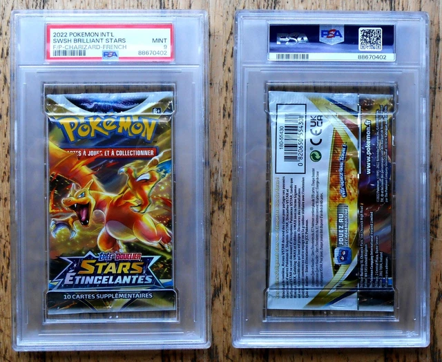 POKEMON - BOOSTER Sous BOITIER PSA Stars Etincelantes DRACAUFEU PSA 9 ...