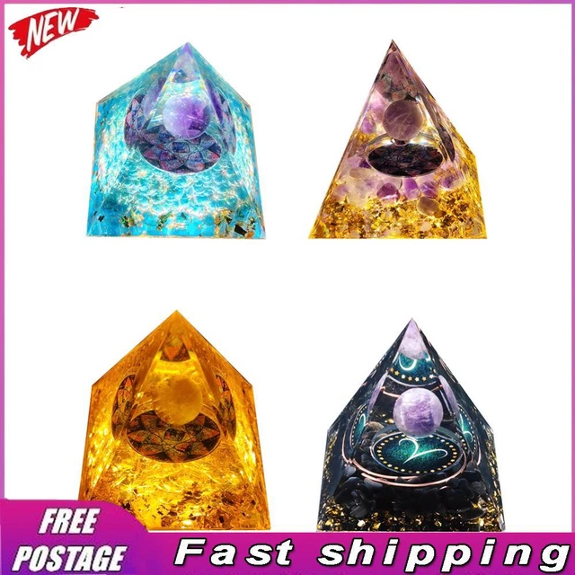 ENERGY GENERATOR ORGONE Pyramid Healing Crystal Reiki Chakra Craft Home ...