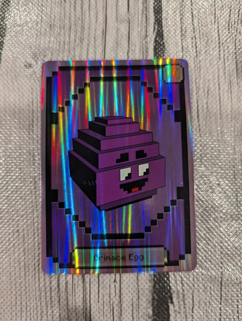 2025 A MINECRAFT Movie McDonald’s Grimace Egg Card With Unused Code ...