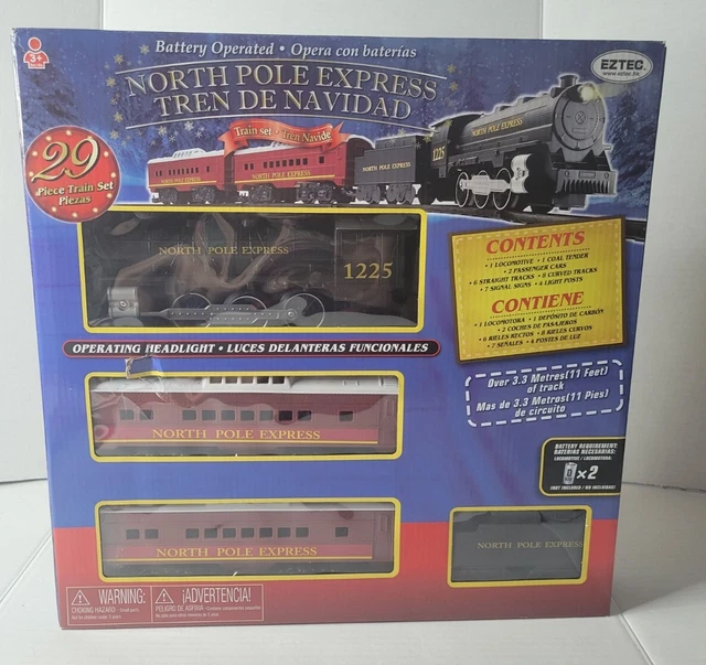 NORTH POLE EXPRESS 29 PIECE TRAIN SET BATTERY OPERATED - New Never ...