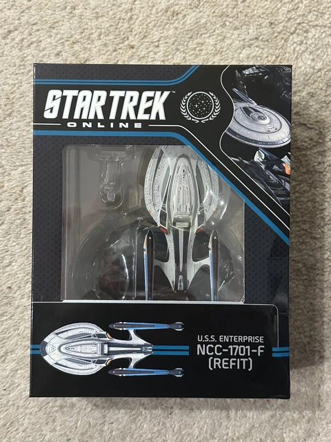 STAR TREK ONLINE USS Enterprise NCC-1701-F Refit Model Ship Eaglemoss ...