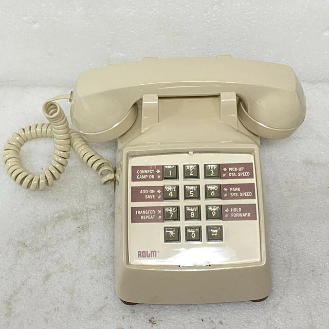 VINTAGE ROLM PUSH Button Desk Phone Analog Landline # 250013FBA TR01 £ ...