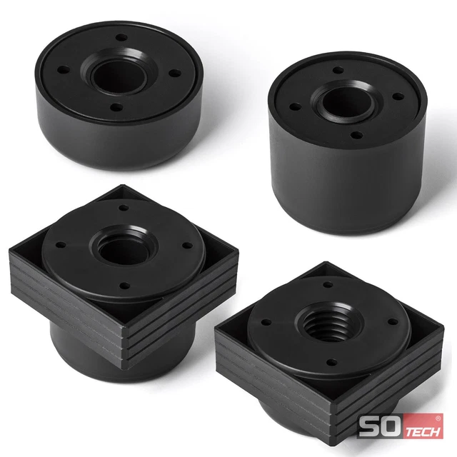 SO-TECH® 4ER SET Möbelfüße höhenverstellbar Bettfüße Sockelfüße ...