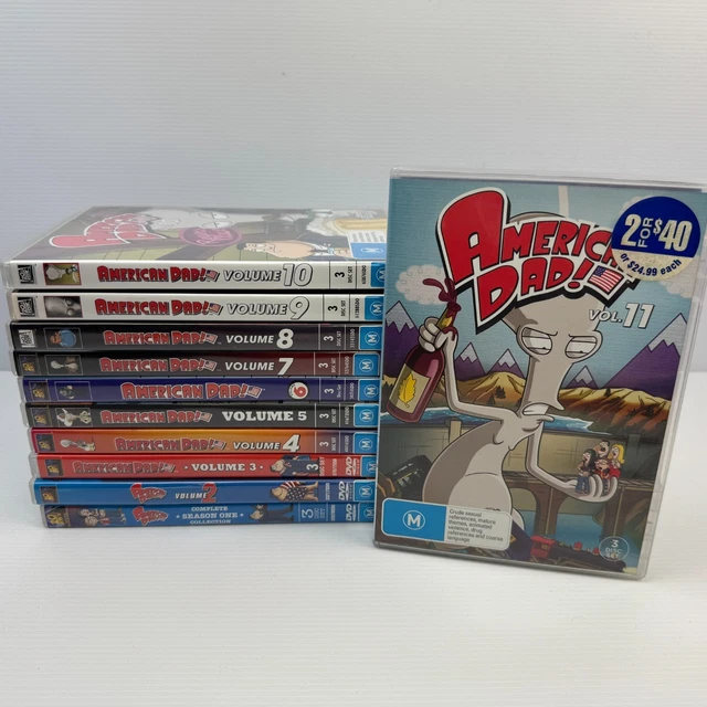 AMERICAN DAD VOL 1-11 DVD PAL/NTSC Region 4 AU/NZ Free Postage $59.99 ...