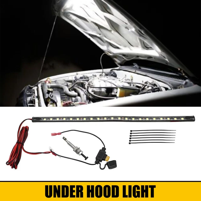 1/2SET UNIVERSAL CAR LED Truck Under Hood Engine Bay Light Strip ...