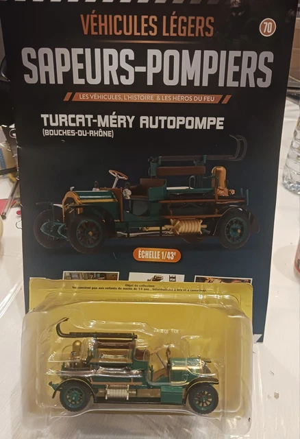 HACHETTE VÉHICULES LÉGERS Sapeurs-Pompiers Turcat-Méry Autopompe 1/43 ...