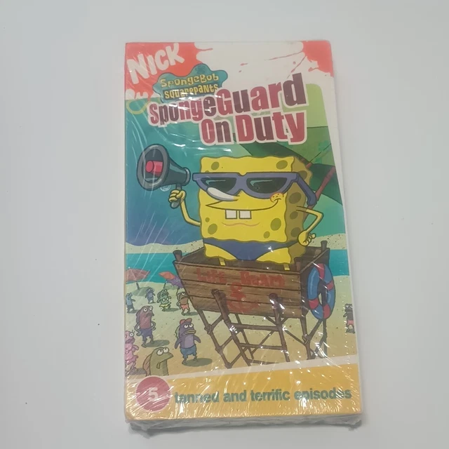 SPONGEBOB SQUAREPANTS - Spongeguard on Duty (VHS, 2004) Rare Black Tape ...
