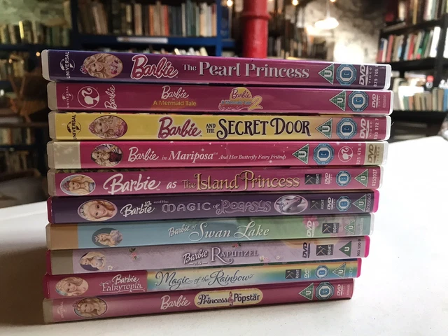 BARBIE DVD BUNDLE x 10: Rapunzel, Swan Lake, Mariposa, Pearl Princess... £5.40 - PicClick UK