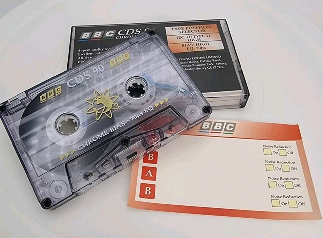 CHROME CASSETTE AUDIO BBC CDS 90 Minute Type II High Bias with Case ...