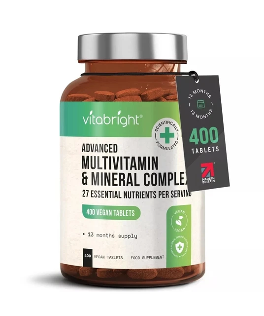 ADULT MULTIVITAMIN WITH Iron and Minerals 400 High Strength ...