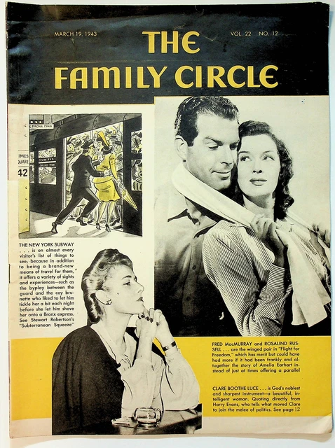 FAMILY CIRCLE MAGAZINE Vol. 22 #12 VG 1943 £24.68 - PicClick UK
