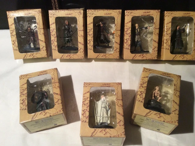 9 MIB EAGLEMOSS Hand Painted Lord Of The Rings Figures EUR 63,97 ...