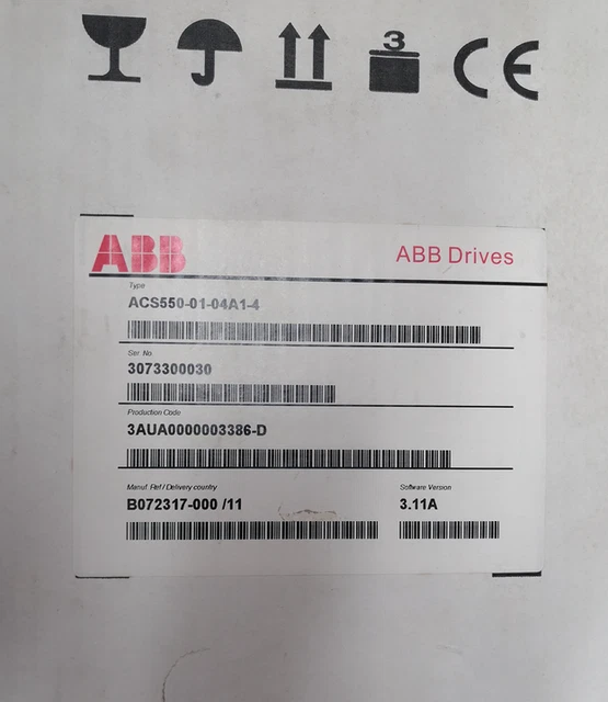 ONE NEW ABB Inverter ACS550-01-04A1-4 1.5KW £272.56 - PicClick UK
