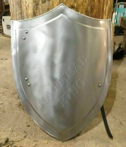 MEDIEVAL HEATER SHIELD 18" Knight Steel Armor Blank Shield £109.86 ...