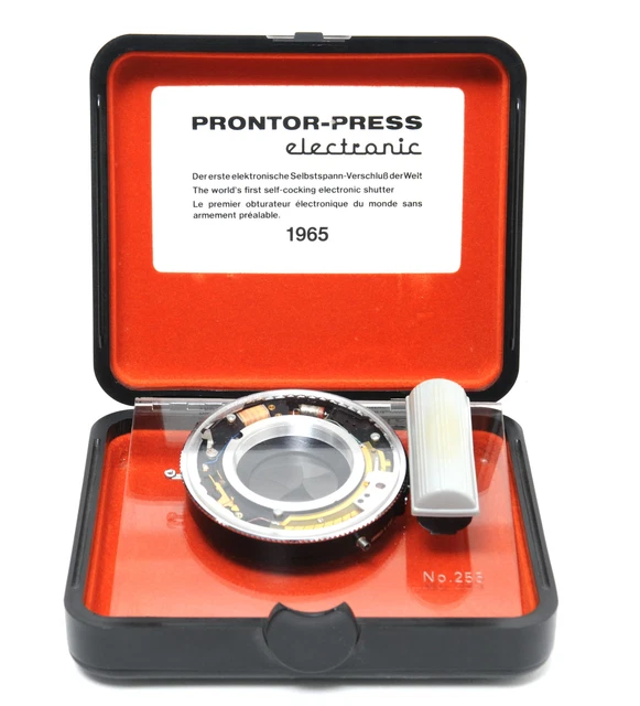PRONTOR-PRESS ELECTRONIC SHUTTER Display very rare 1965 Y. £335.81 ...