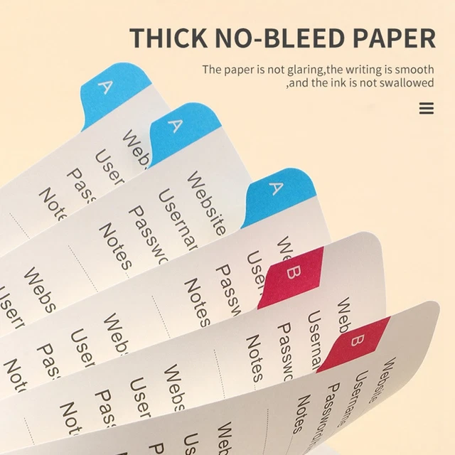 PASSWORD KEEPER BOOK with Alphabetical Tabs for Seniors, Password ...