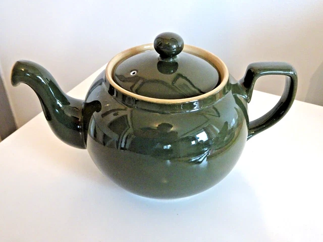 DENBY CLASSIC REGENCY Green Large Teapot 6 inches high 10 inches wide ...