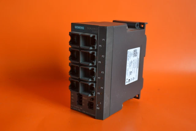 SIEMENS SIMATIC NET Industrial Ethernet Switch SCALANCE X208 6GK5208 ...