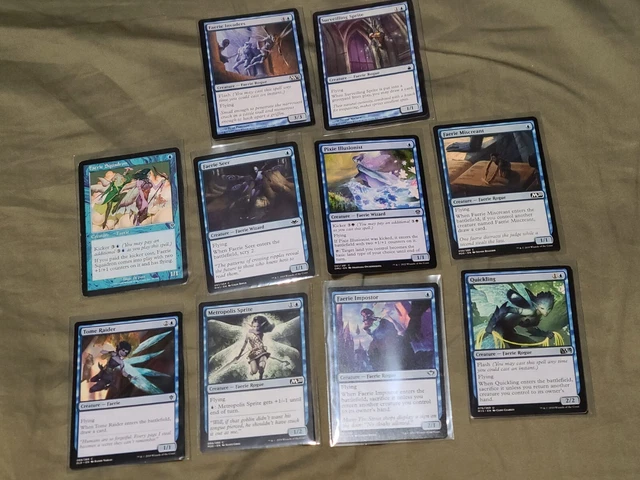 MTG FAERIE X10 Surveiling Sprite,Quickling,Faerie Sqaundron,Pixie ...