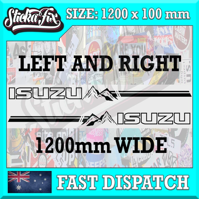 ISUZU 4X4 CAR vinyl STICKER funny DECAL 4WD Truck Van JDM Drift Ute $29.90 - PicClick AU